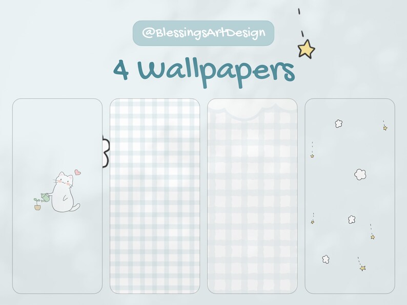 100 Cute Kawaii Cat Ios Icons Pack Iphone Theme App - Etsy