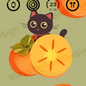 Black Baby Cat | Ios Icons Pack Bundle, iPhone Theme, App Covers, Icons ...