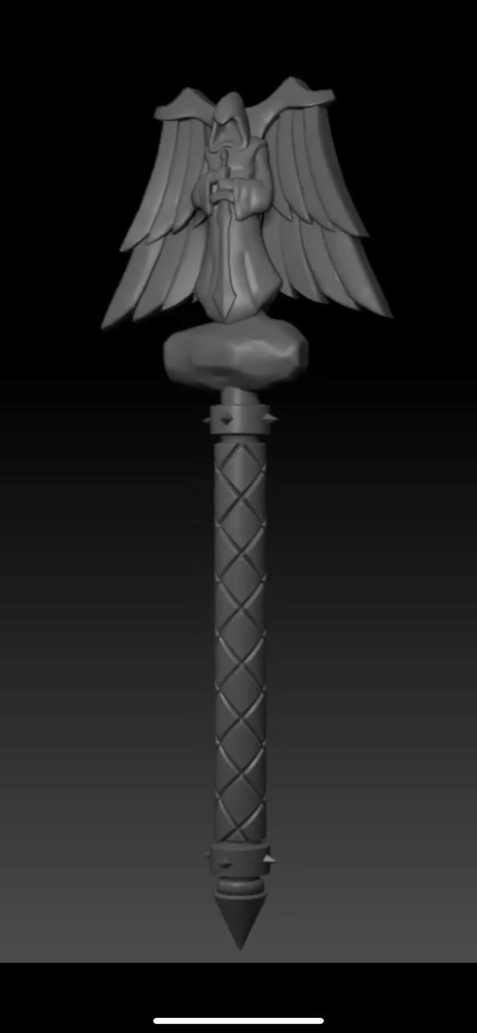 Dark Angels Crozius Arcanum 3D Print File STL - Etsy