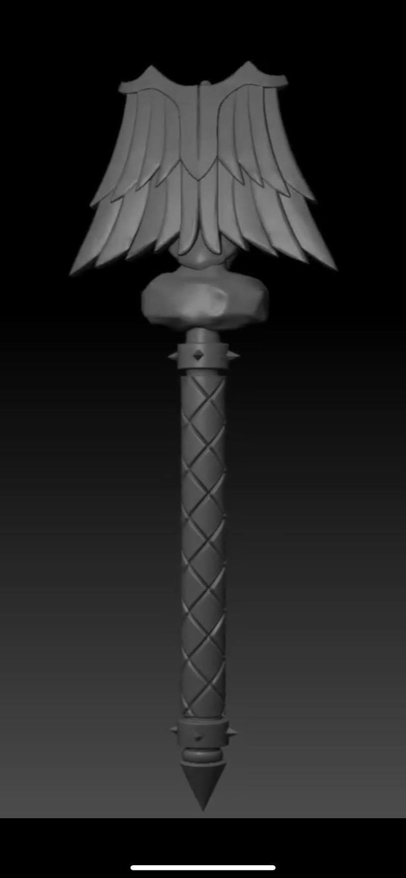 Dark Angels Crozius Arcanum 3D Print File STL - Etsy Australia