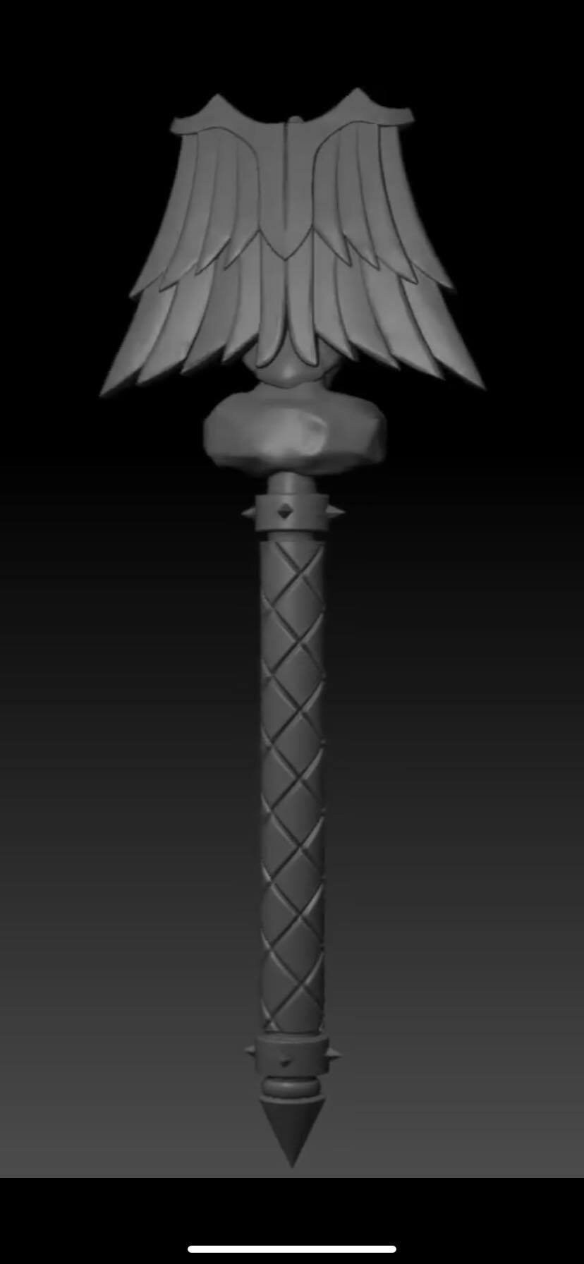 Dark Angels Crozius Arcanum 3D Print File STL - Etsy Australia