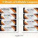 Halloween Editable Coupons, Personalized Coupons, Digital Download, PDF ...