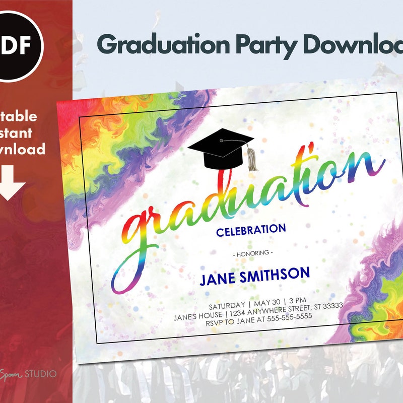 Rainbow Graduation - Etsy