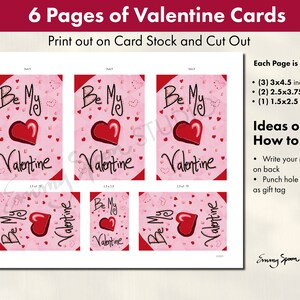 Printable Valentine Card Variety Pack, Digital Download - Etsy
