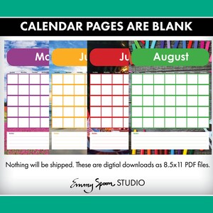 Editable Printable Calendar With Bonus Paper Pack – Custom 12-month ...