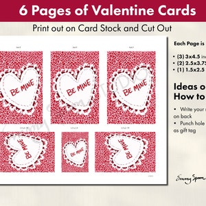 Printable Valentine Card Variety Pack, Digital Download - Etsy