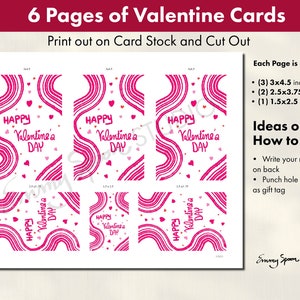Printable Valentine Card Variety Pack, Digital Download - Etsy