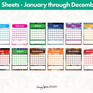 Editable Printable Calendar With Bonus Paper Pack – Custom 12-month ...