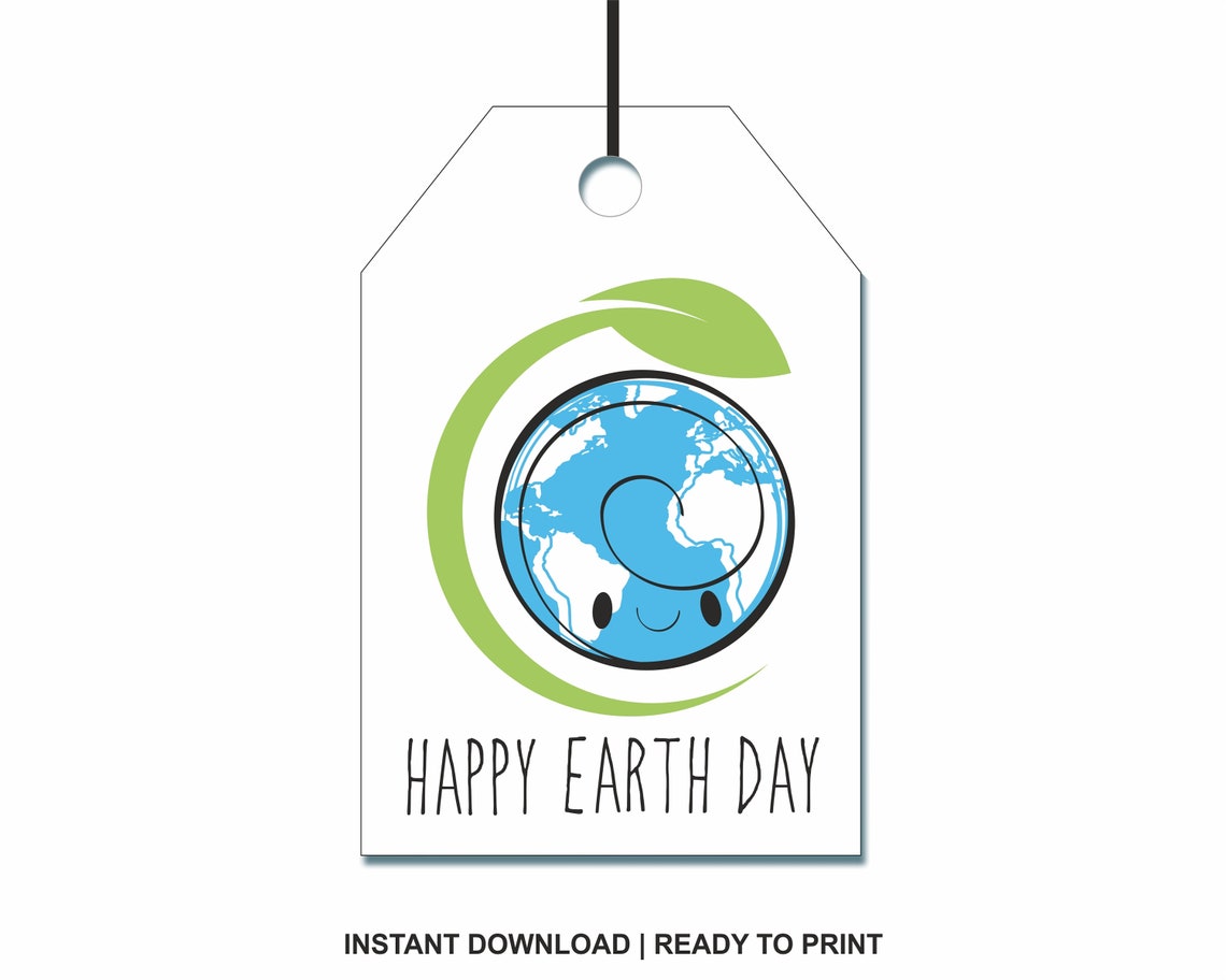 Earth Day Tags, Earth Day Gift Tag, Happy Earth Day Tags, Earth Day ...