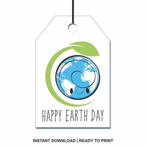 Earth Day Tags, Earth Day Gift Tag, Happy Earth Day Tags, Earth Day ...