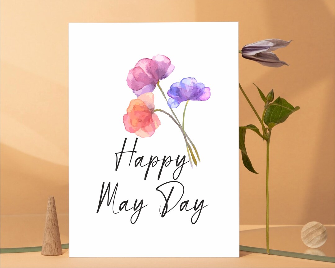 May Day Card, Happy May Day Card, May Day Card Printable, May Day ...