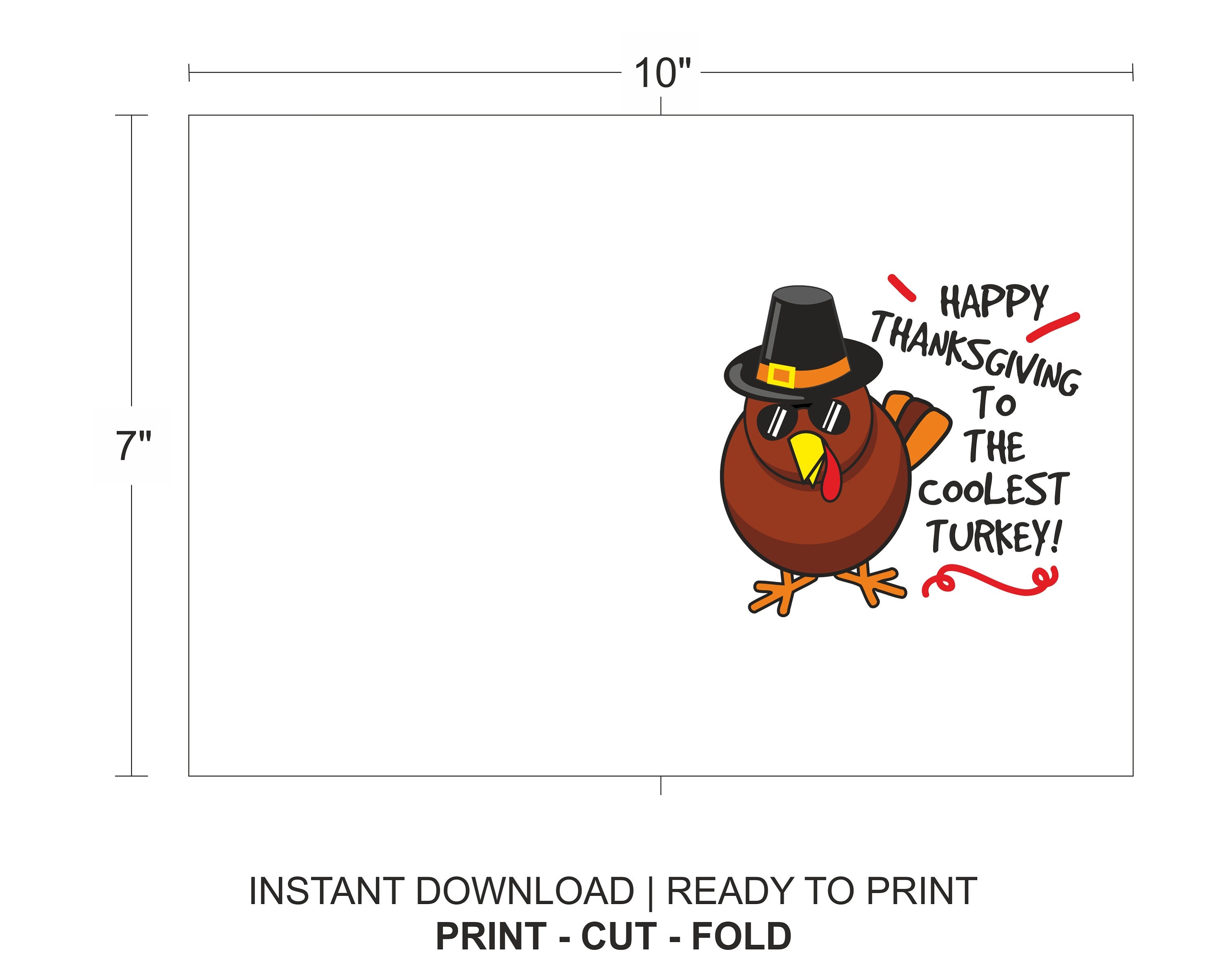 Thanksgiving Card Printable Thanksgiving Card Digital - Etsy