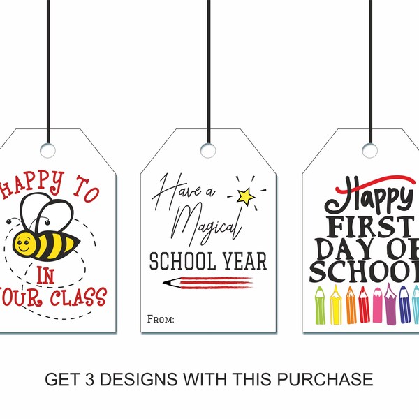 Back to School Gift Tags - Etsy