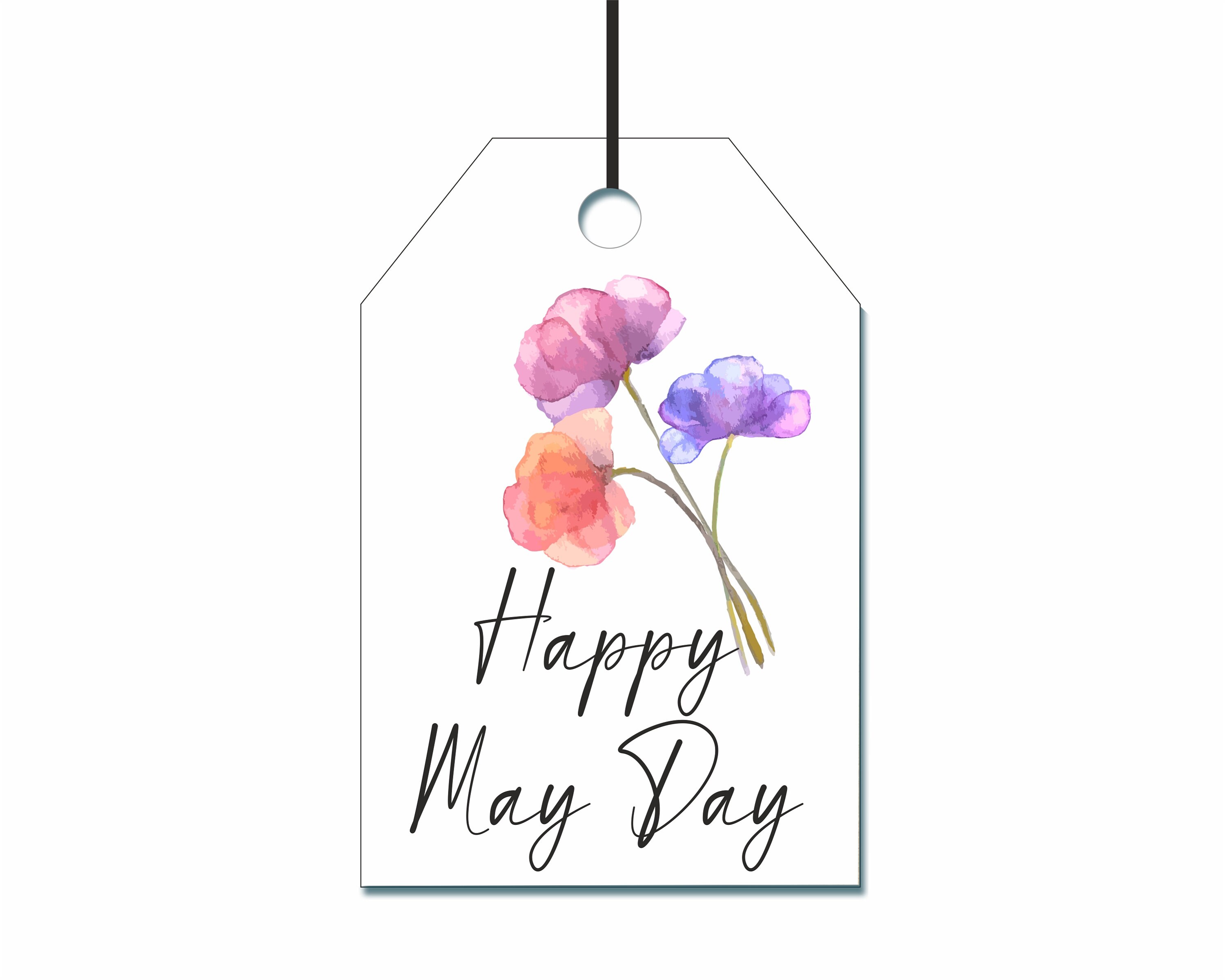 May Day Tags, May Day Gift Tag, Happy May Day Tag, May Day Tags ...