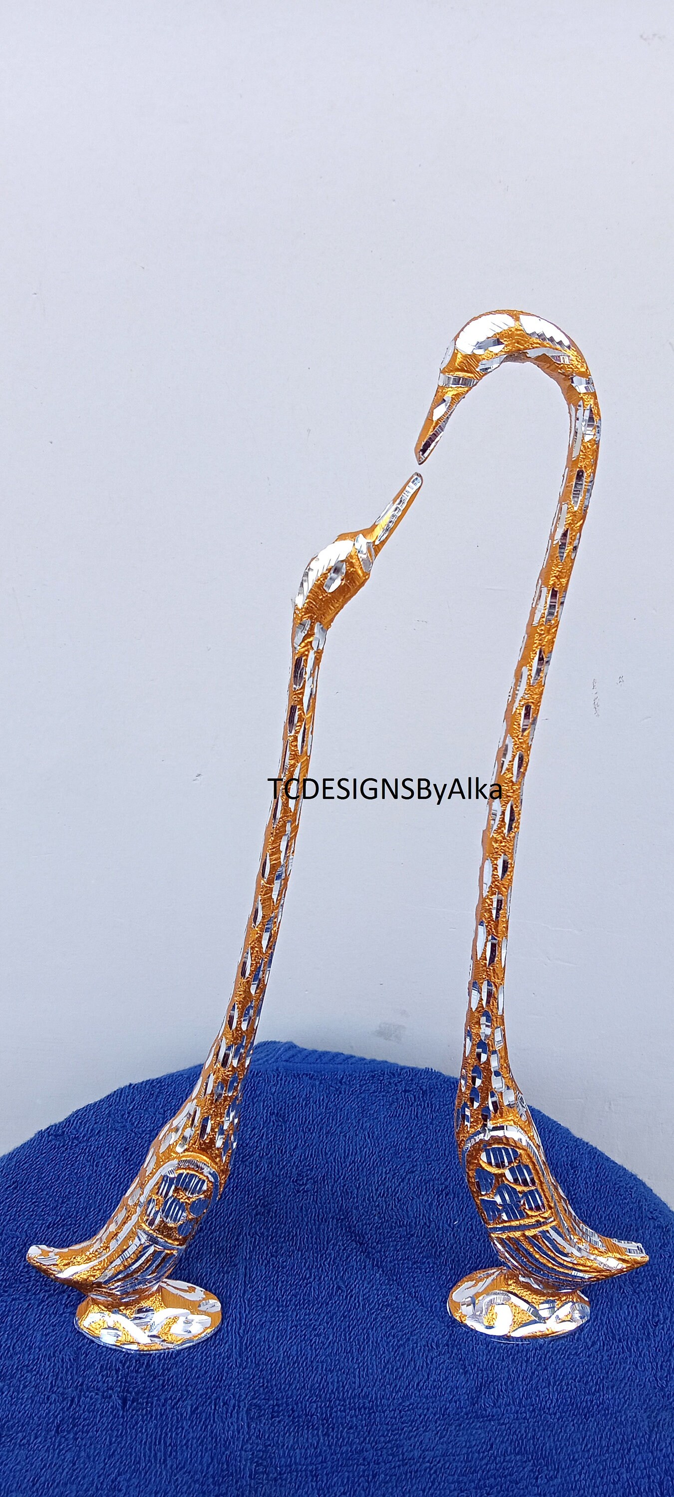 13 Handcrafted Pair of Kissing Ducks Showpiece Swan - Etsy UK