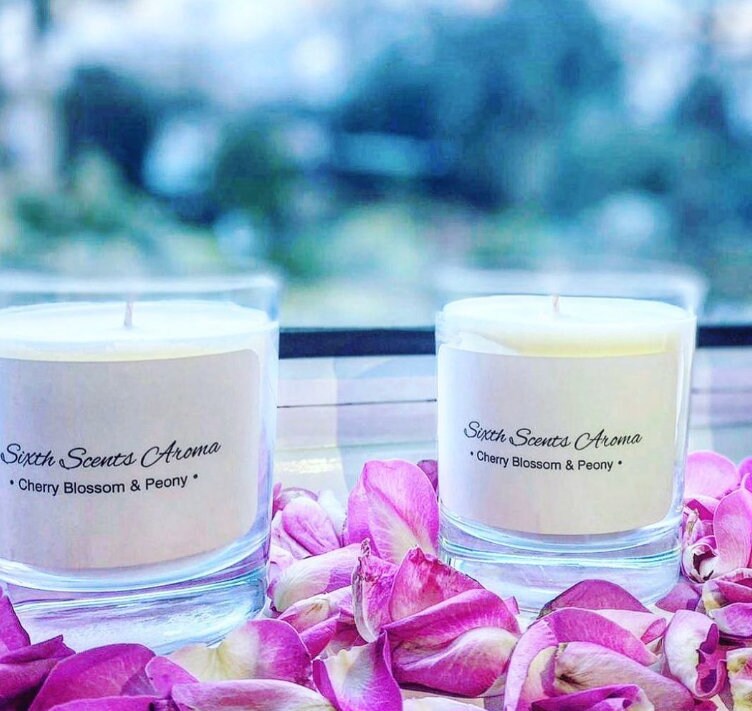 Cherry Blossom & Peony Candle - Etsy.de