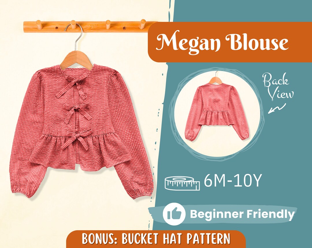 Girl Blouse Pattern, Sewing Pattern for Kids, Kids Pattern, Toddler ...