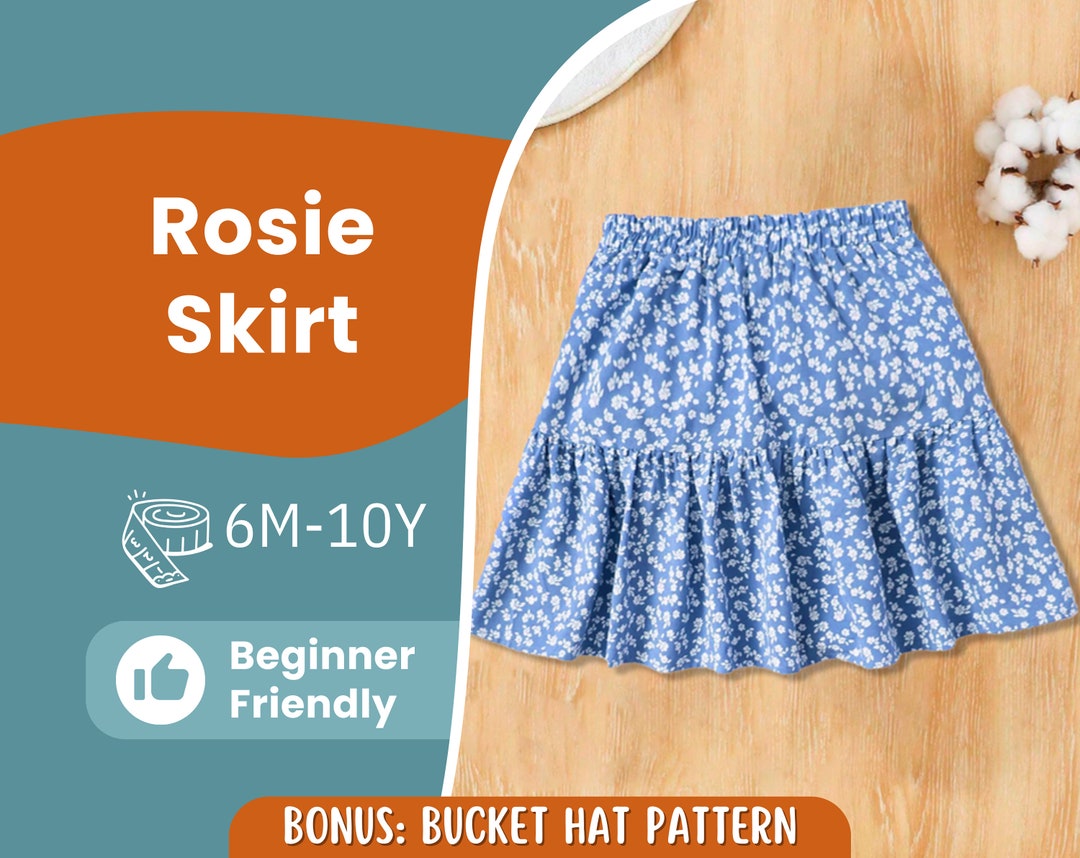 Skirt Sewing Pattern for Kids, Skirt Pattern, Kids Pattern, PDF Pattern ...