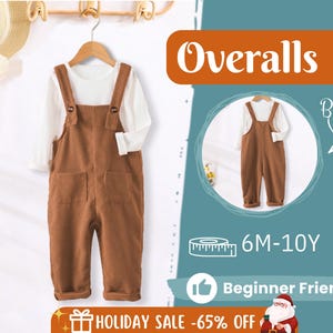 Overalls Sewing Pattern for Kids, Overalls Pattern, Kids Pattern ...