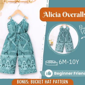 Overalls Sewing Pattern for Kids, Overalls Pattern, Kids Pattern ...
