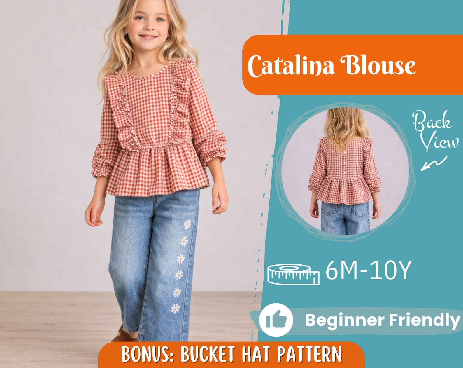 Girl Blouse Pattern, Sewing Pattern for Kids, Kids Pattern, Toddler ...