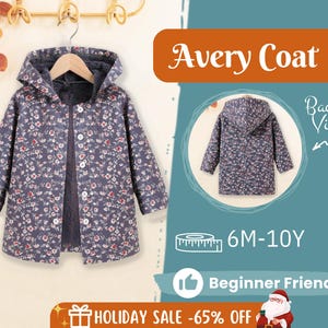 Coat Sewing Pattern for Kids, Coat Pattern, Kids Pattern, PDF Pattern ...