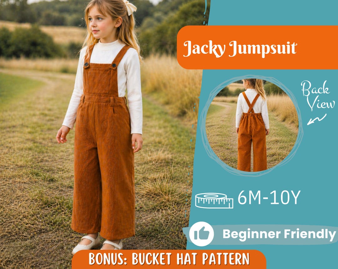 Overalls Sewing Pattern for Kids, Overalls Pattern, Kids Pattern ...