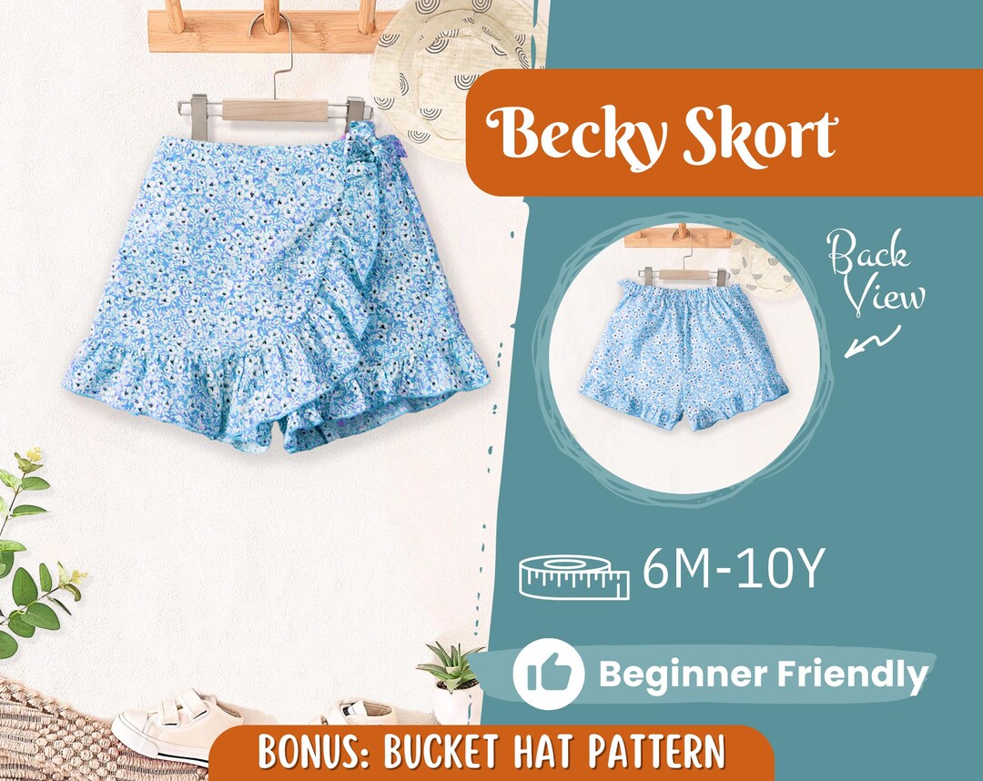 Skort Sewing Pattern for Kids, Skort Pattern, Kids Pattern, PDF Pattern ...
