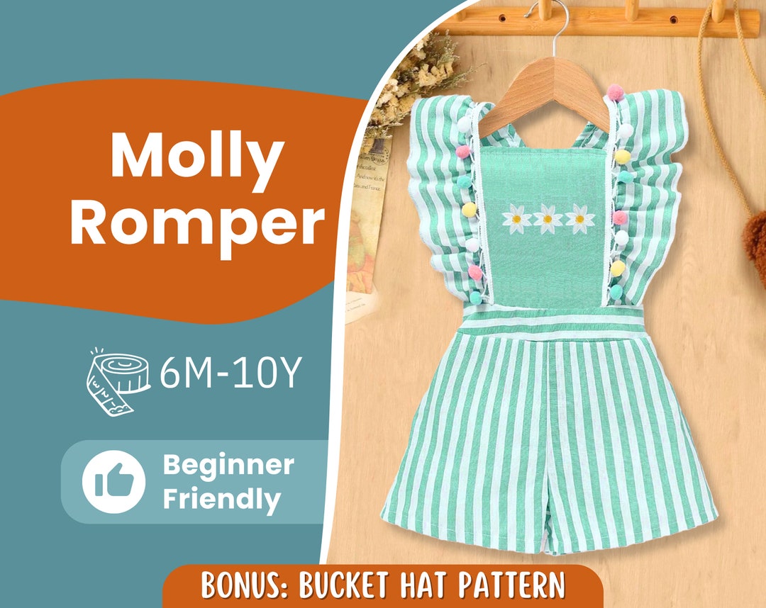 Romper Sewing Pattern for Kids, Romper Pattern, Kids Pattern, Overall ...