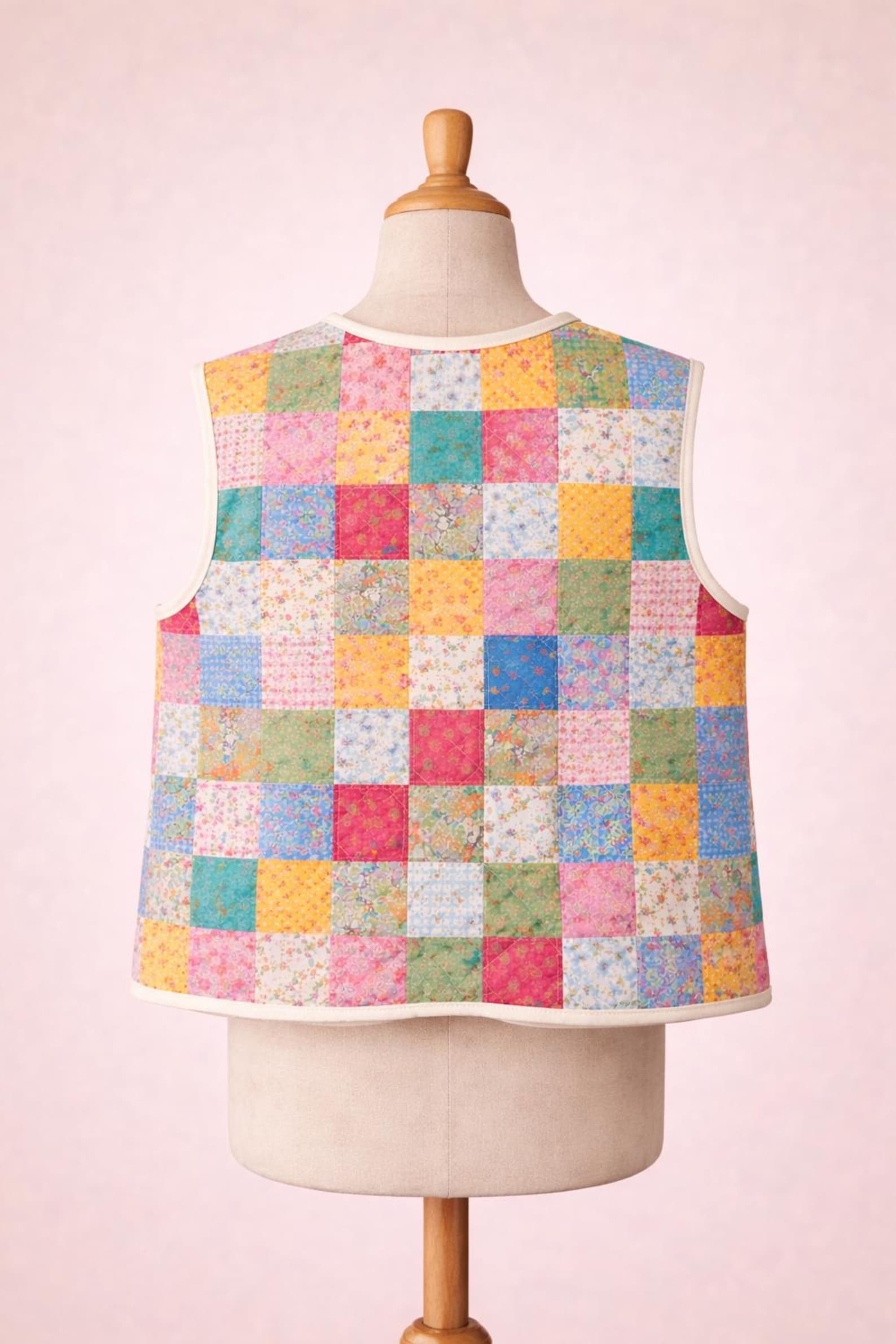 Quilted Vest Sewing Pattern for Kids, Front Lace Vest, Kids Pattern ...