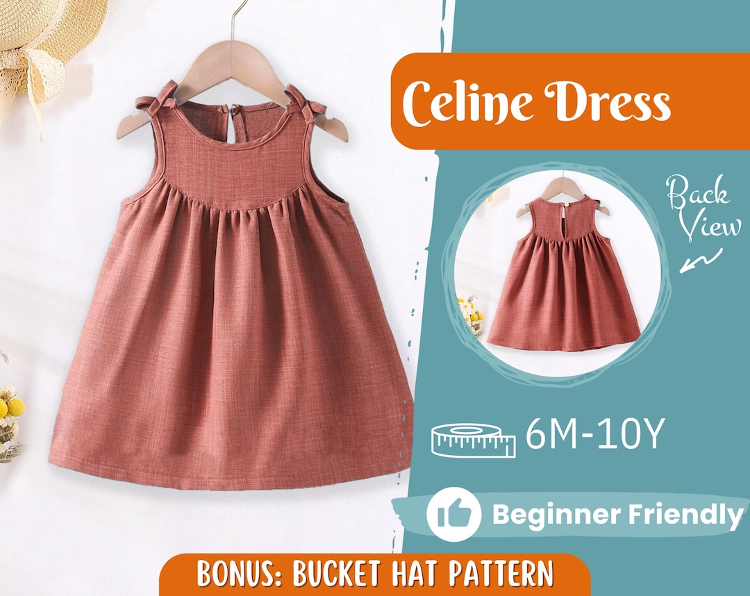 Dress Sewing Pattern for Kids, Dress Pattern, Kids Pattern, Summer ...