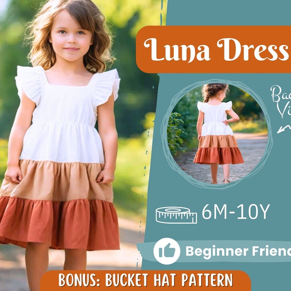 Freesia PDF Digital Sewing Pattern Sizes 1-14, Dress Pattern - Etsy Canada