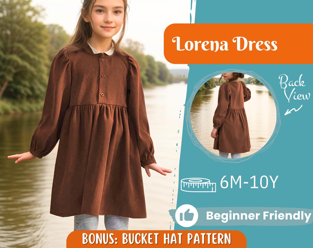 Dress Sewing Pattern for Kids, Dress Pattern, Kids Pattern, Easy PDF ...