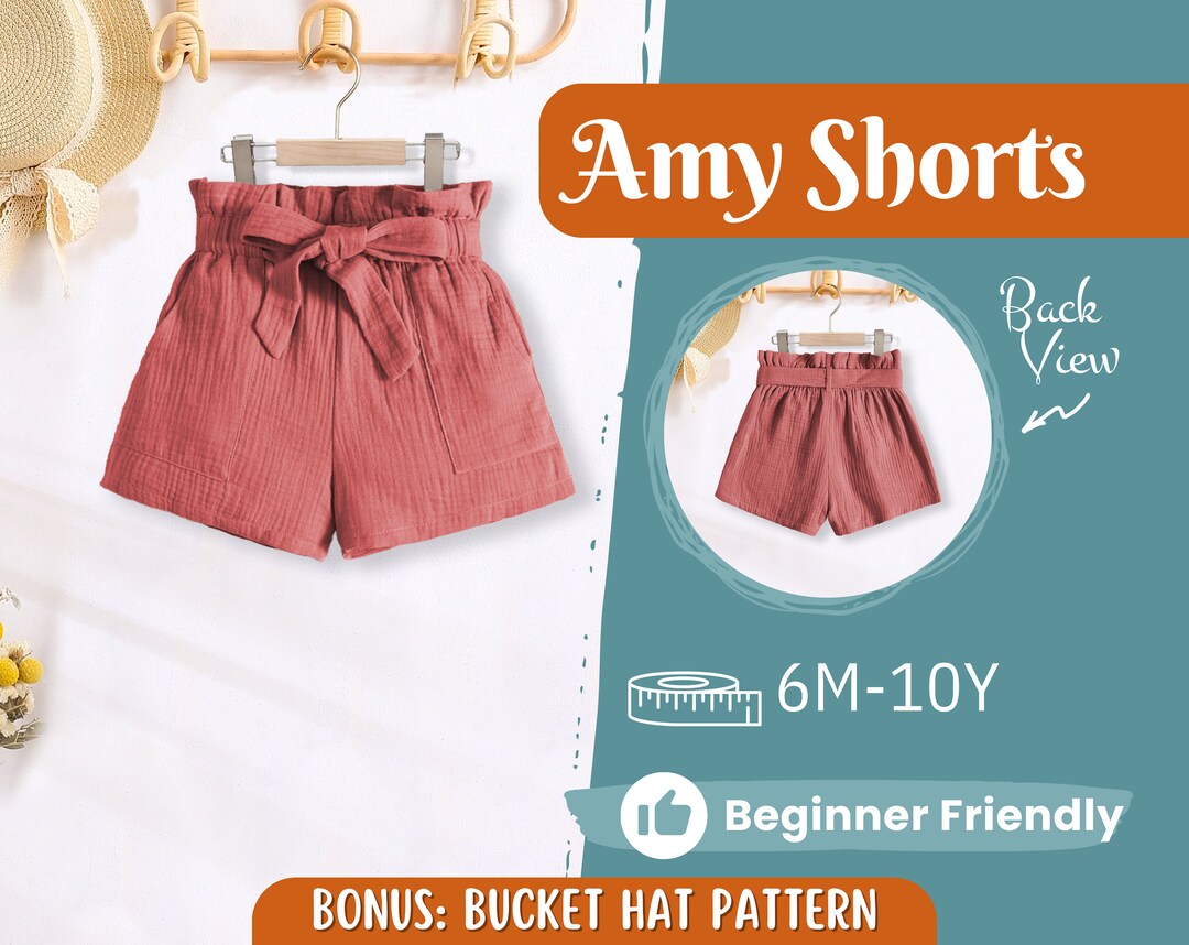 Shorts Sewing Pattern for Kids, Shorts Pattern, Kids Pattern, PDF ...