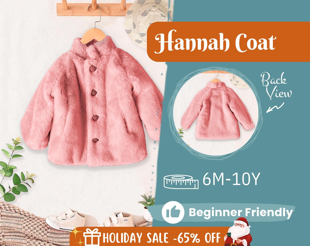 Coat Sewing Pattern for Kids, Girl Coat Pattern, Kids Pattern, PDF ...