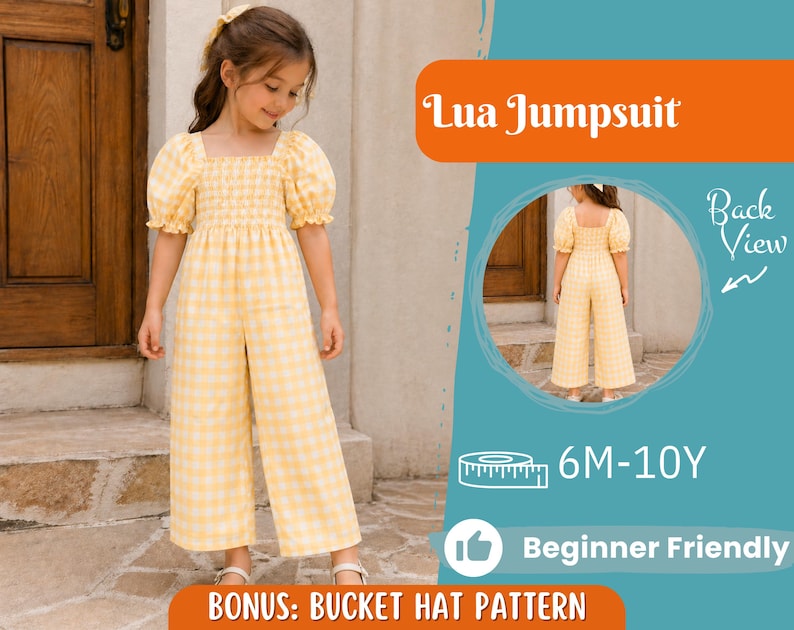 Overalls Sewing Pattern for Kids, Overalls Pattern, Kids Pattern ...