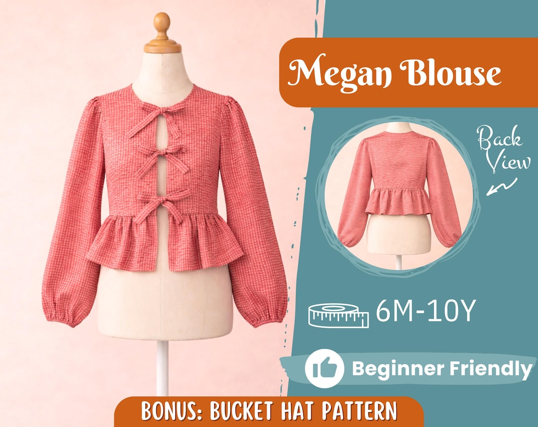 Girl Blouse Pattern, Sewing Pattern for Kids, Kids Pattern, Toddler ...