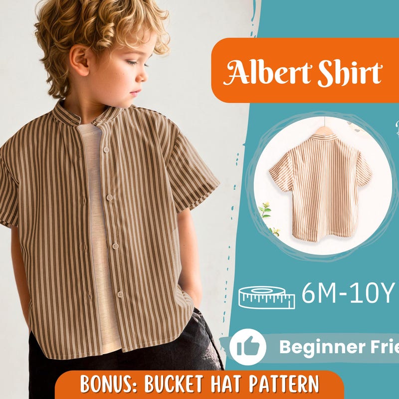 Boy Shirt Pattern - Etsy
