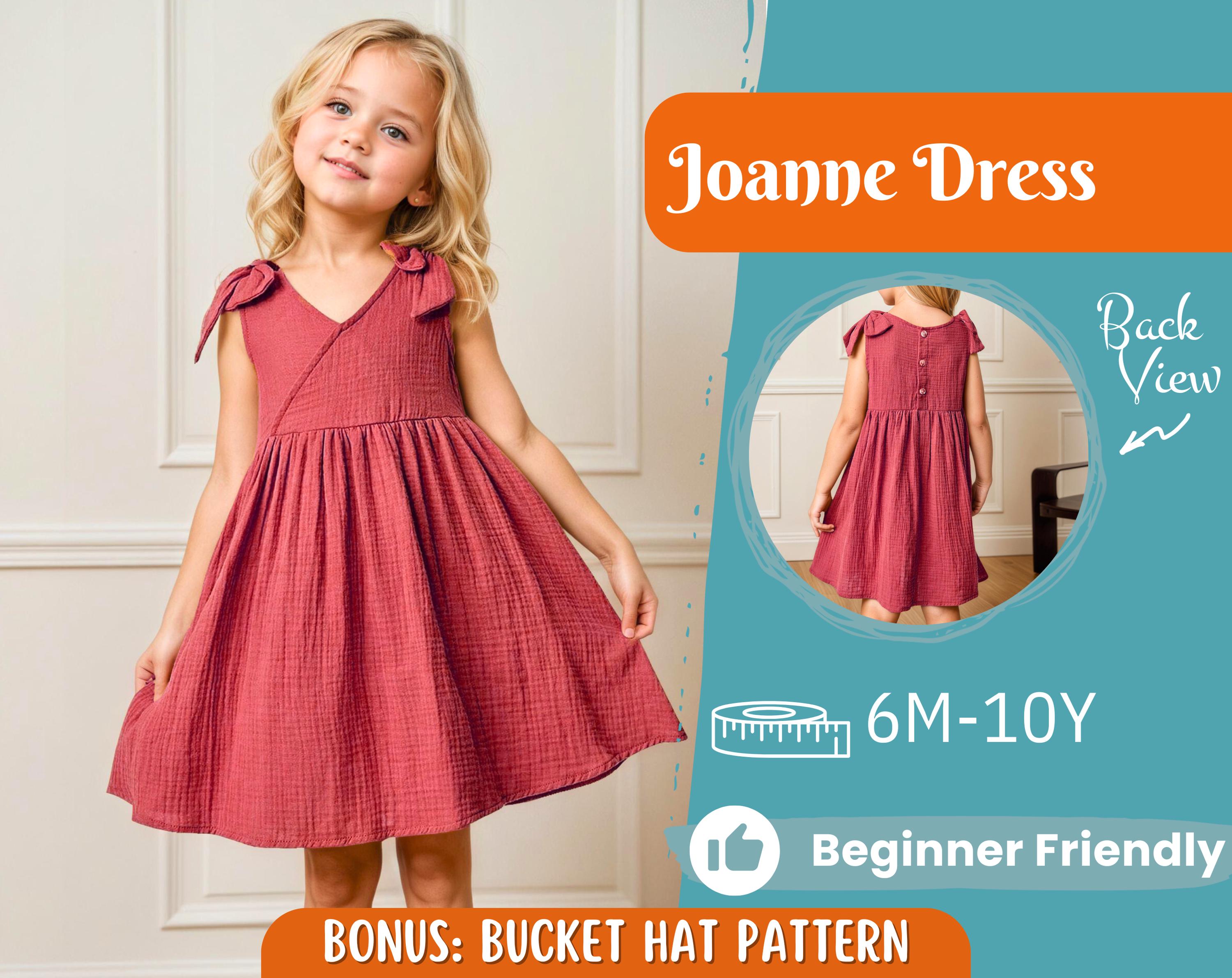 Dress Sewing Pattern for Kids, Dress Pattern, Kids Pattern, Summer ...