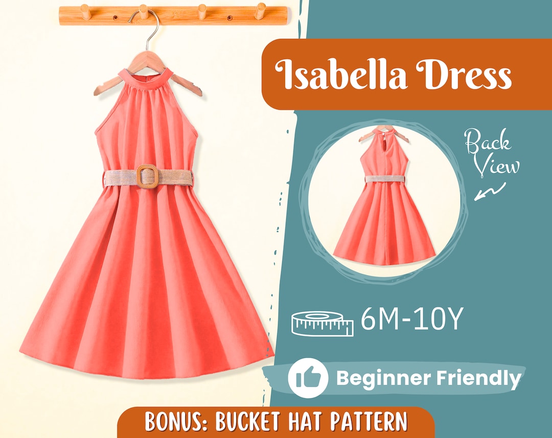 Dress Sewing Pattern for Kids, Dress Pattern, Kids Pattern, Summer ...