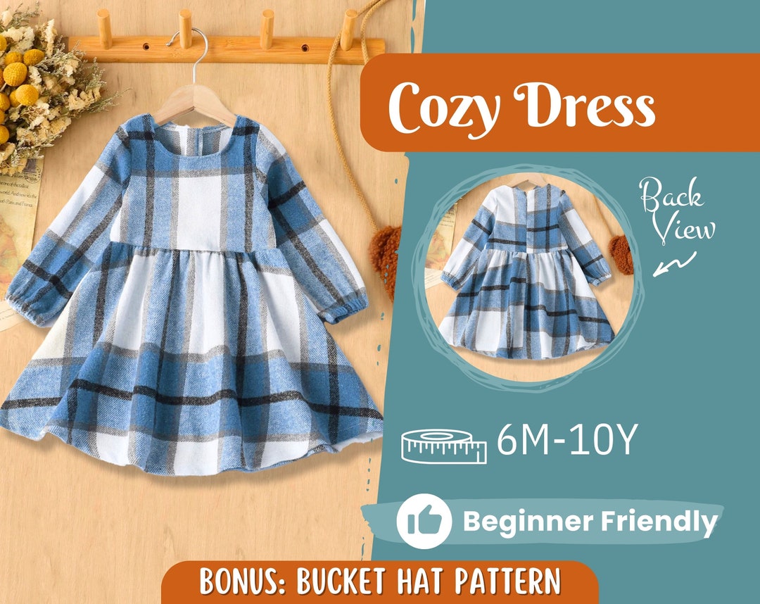 Dress Sewing Pattern for Kids, Dress Pattern, Kids Pattern, Easy PDF ...