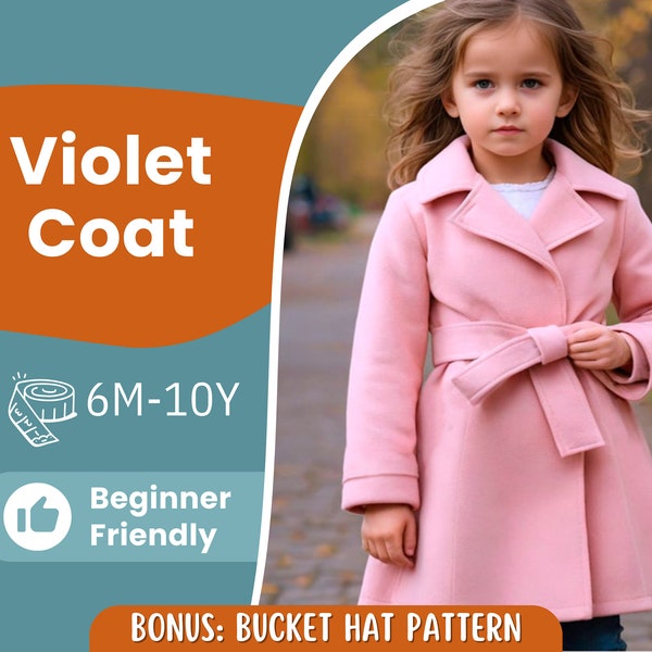 Girls Coat Pattern - Etsy