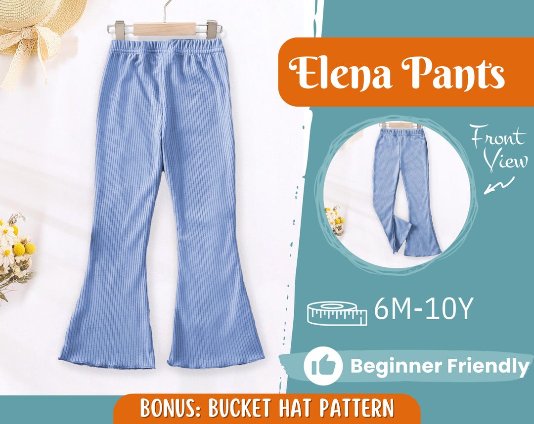Pants Sewing Pattern for Kids, Pants Pattern, Kids Sewing Pattern, Baby ...
