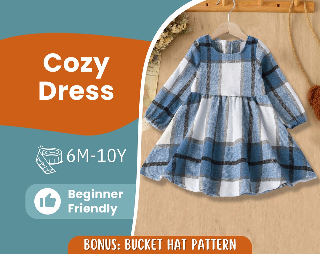 Dress Sewing Pattern for Kids, Dress Pattern, Kids Pattern, Easy PDF ...