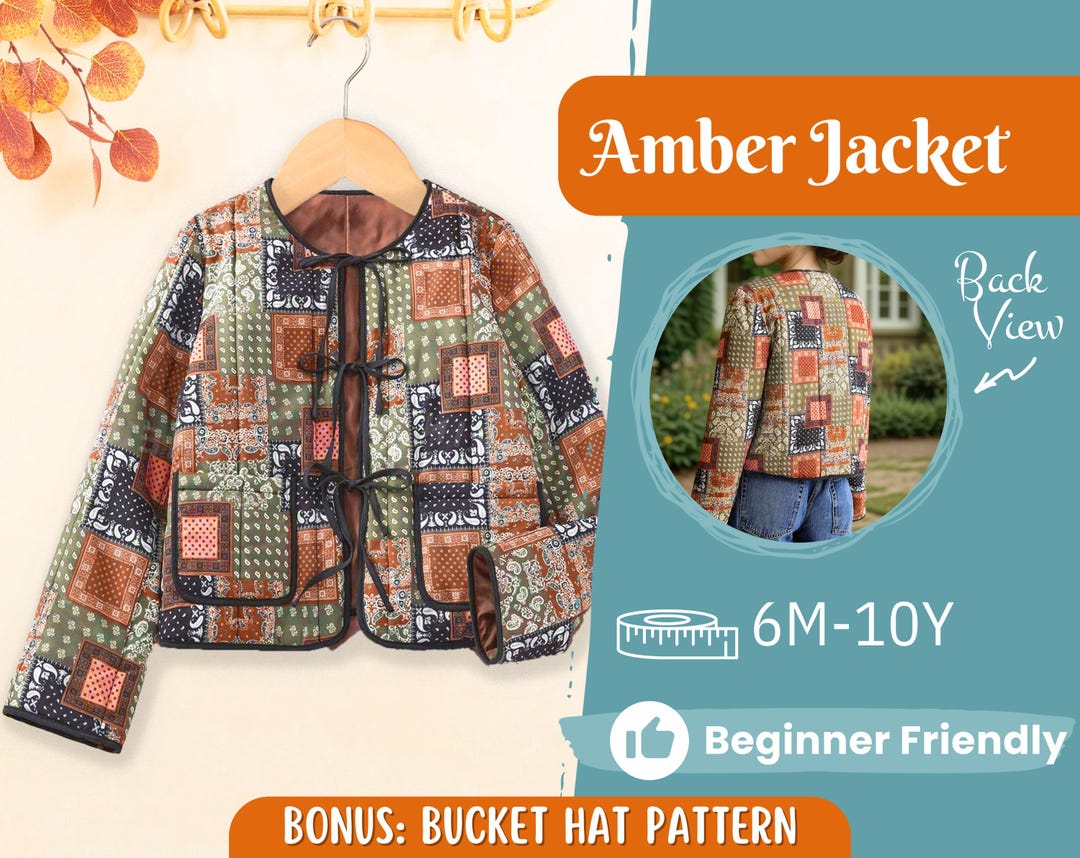 Jacket Sewing Pattern for Kids, Jacket Pattern, Kids Pattern, PDF ...