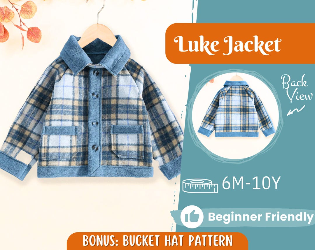 Coat Sewing Pattern for Kids, Kids Coat Pattern, Kids Pattern, PDF ...