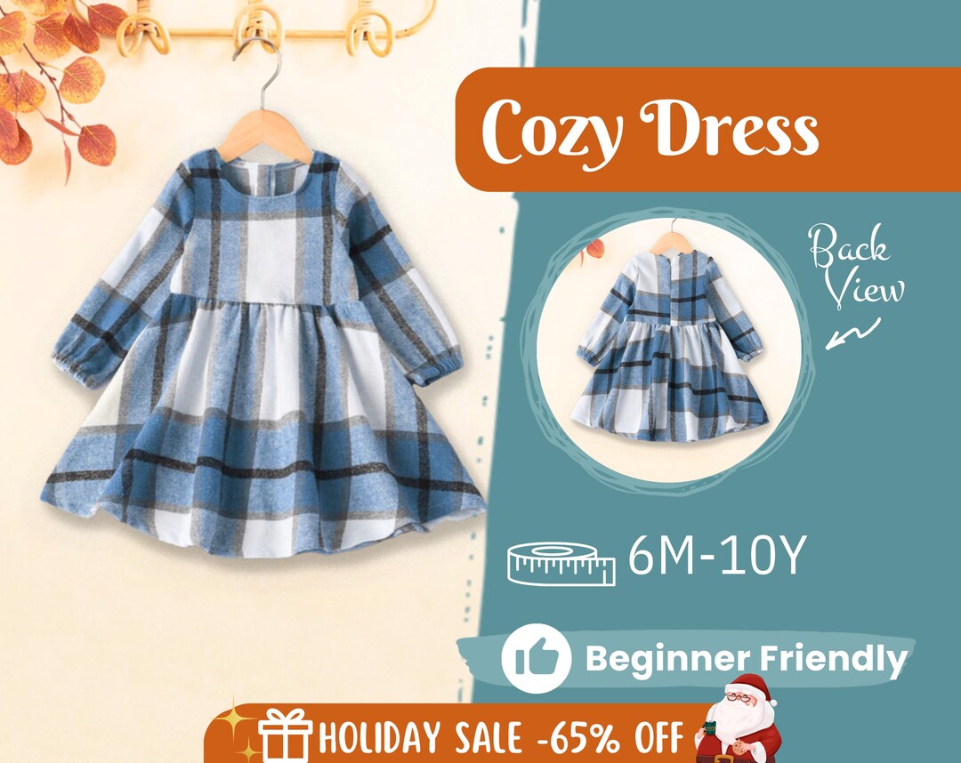 Dress Sewing Pattern for Kids, Dress Pattern, Kids Pattern, Easy PDF ...