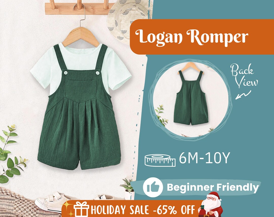 Romper Sewing Pattern for Kids, Romper Pattern, Kids Pattern, Overall ...