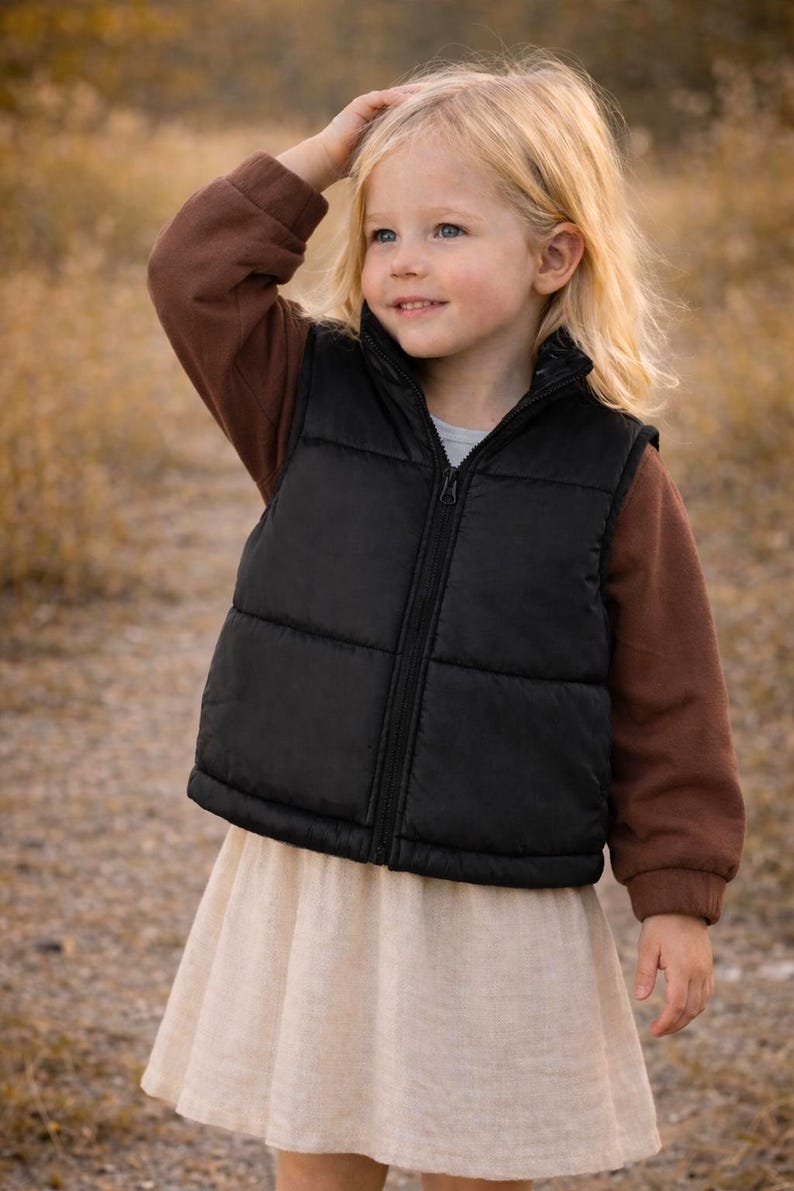 Puffer Vest Sewing Pattern for Kids, Puffer Vest, Kids Pattern, PDF ...