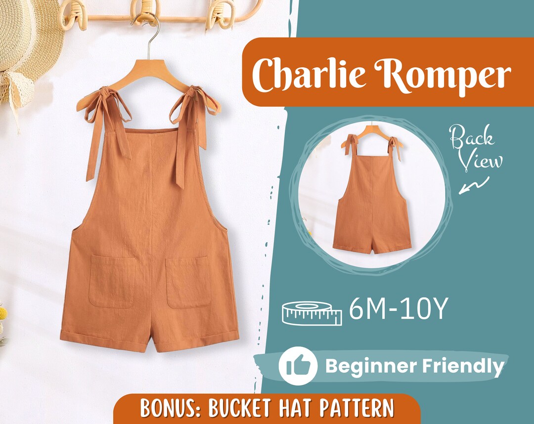Romper Sewing Pattern for Kids, Romper Pattern, Kids Pattern, Overall ...